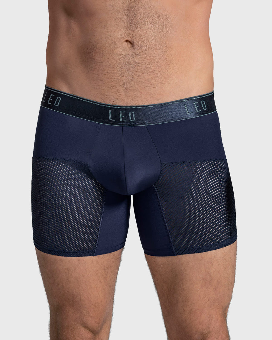 3-Pack High-Tech Mesh Boxer Brief with Ergonomic Pouch | Leo Men Underwear